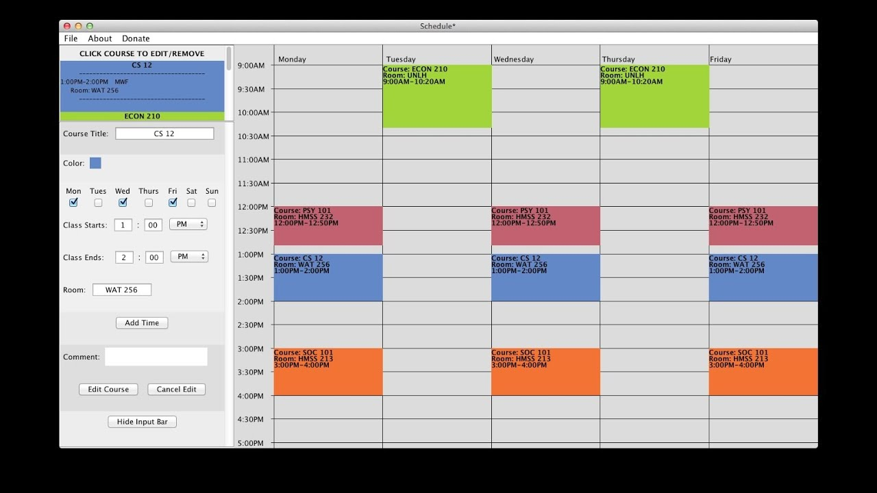 Employee Schedule Creator Calendar For Planning