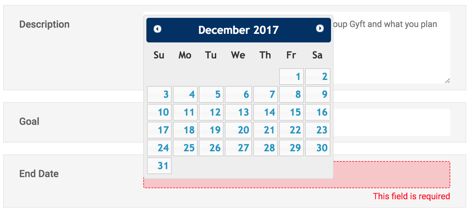 Php Calendar Date Picker Calendar For Planning